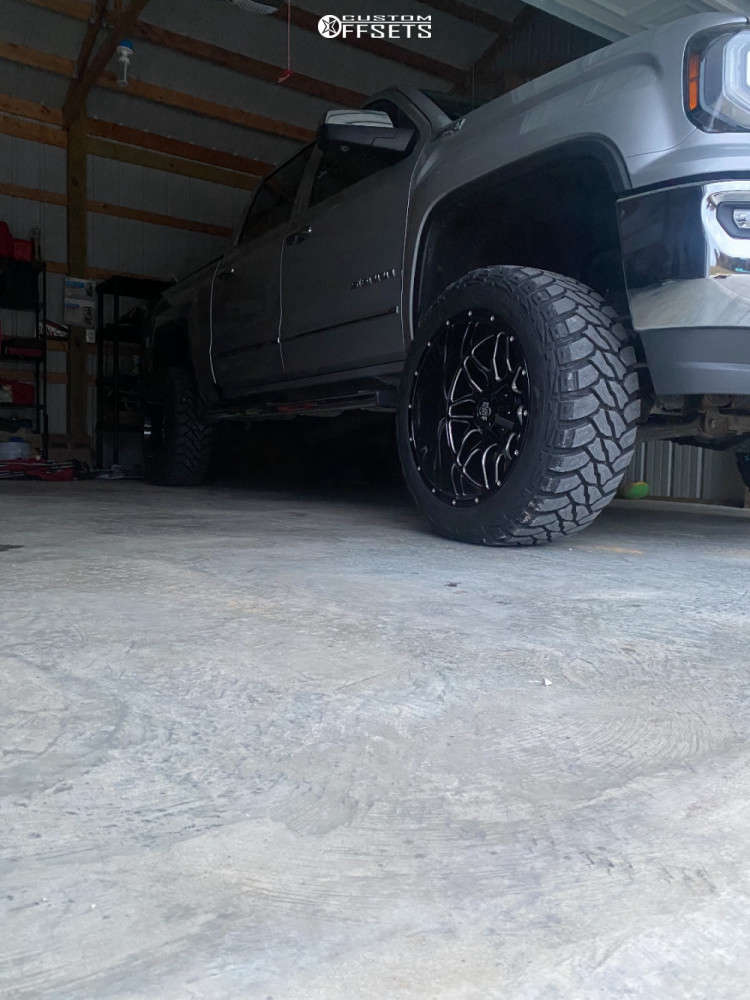 2017 GMC Sierra 1500 with 22x12 -44 Pure Grit Drive and 35/12.5R22 ...