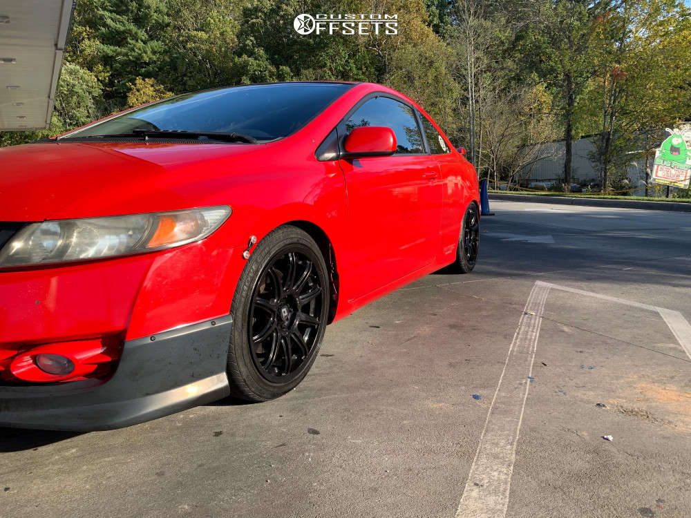 2009 Honda Civic with 17x9 40 Drifz Flite and 215/45R17 Firestone ...