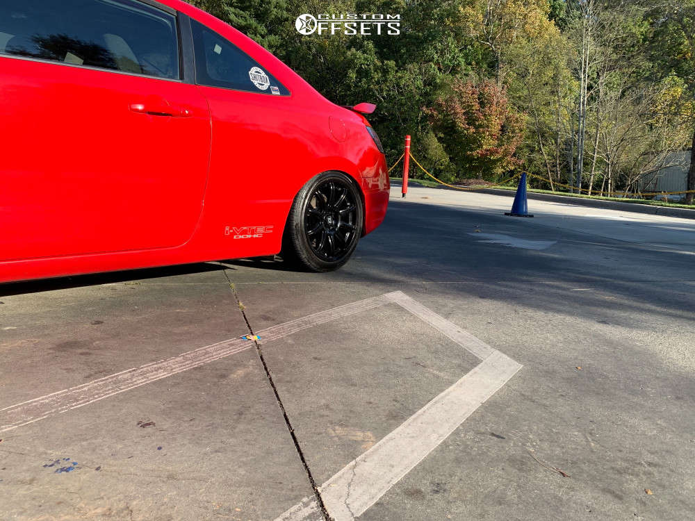 2009 Honda Civic with 17x9 40 Drifz Flite and 215/45R17 Firestone ...