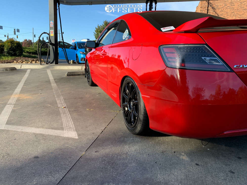2009 Honda Civic with 17x9 40 Drifz Flite and 215/45R17 Firestone ...