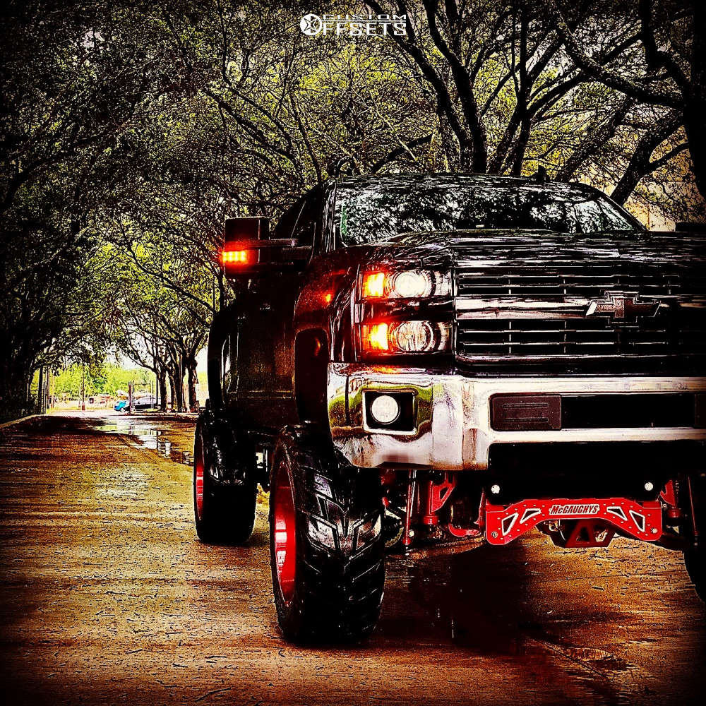 2017 Chevrolet Silverado 2500 HD with 22x12 -43 Fuel Triton and 37/13 ...