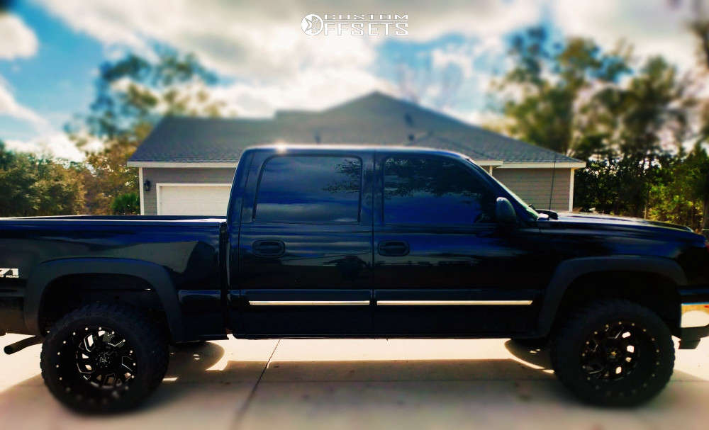2006 Chevrolet Silverado 1500 with 20x12 -44 RBP 65r Glock and 33/12 ...
