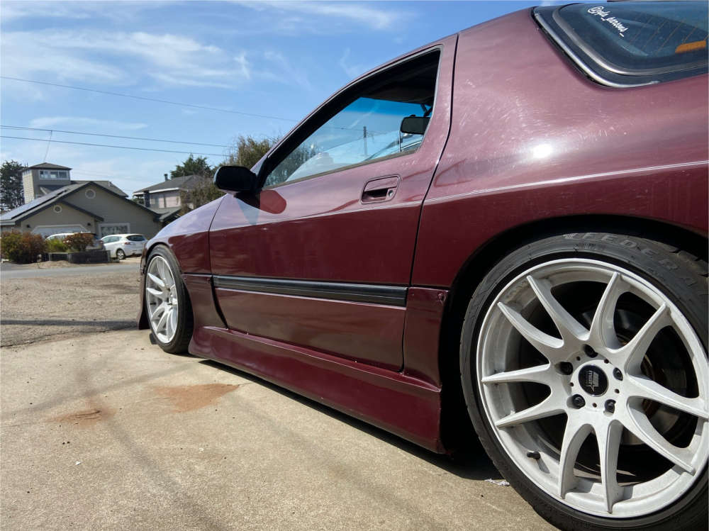1988 Mazda RX-7 with 17x9 30 MST Mt30 and 235/40R17 Federal SS595 and ...