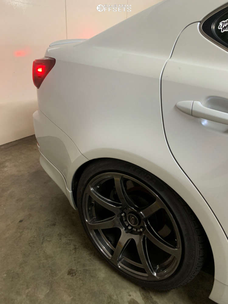 2008 Lexus IS350 with 18x8.5 42 Rota Vector Pro and 235/40R18 Kenda ...