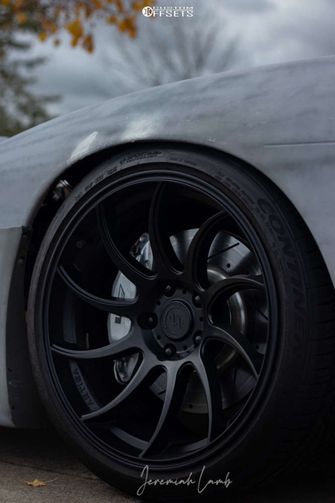 1991 Nissan 240SX with 18x9.5 15 Anovia Night and 245/35R18 Continental ...