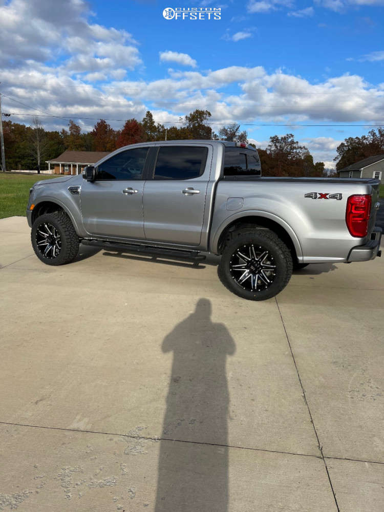 2021 Ford Ranger with 20x9 0 Hardrock Painkiller Xposed and 31/12.5R20 ...