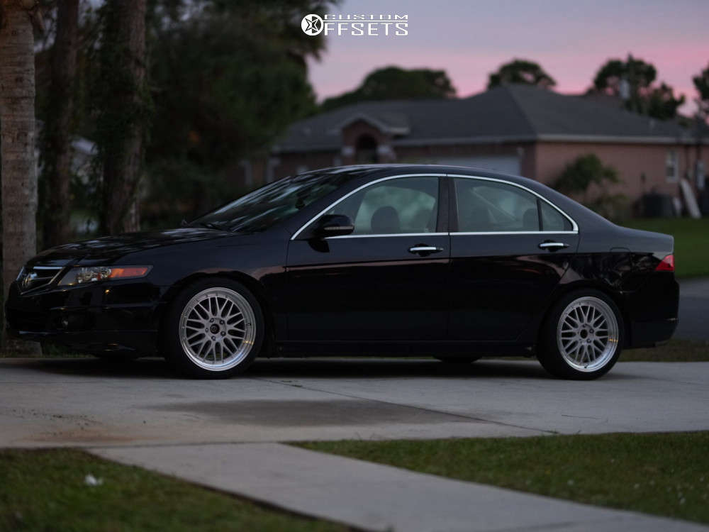 2006 Acura TSX with 18x8 35 Versus Racing Vs243 and 225/40R18 Vercelli ...