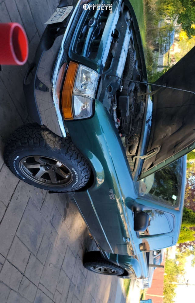 1999 Ford Ranger with 18x9.5 38 AVID1 AV6 and 265/65R18 BFGoodrich All ...
