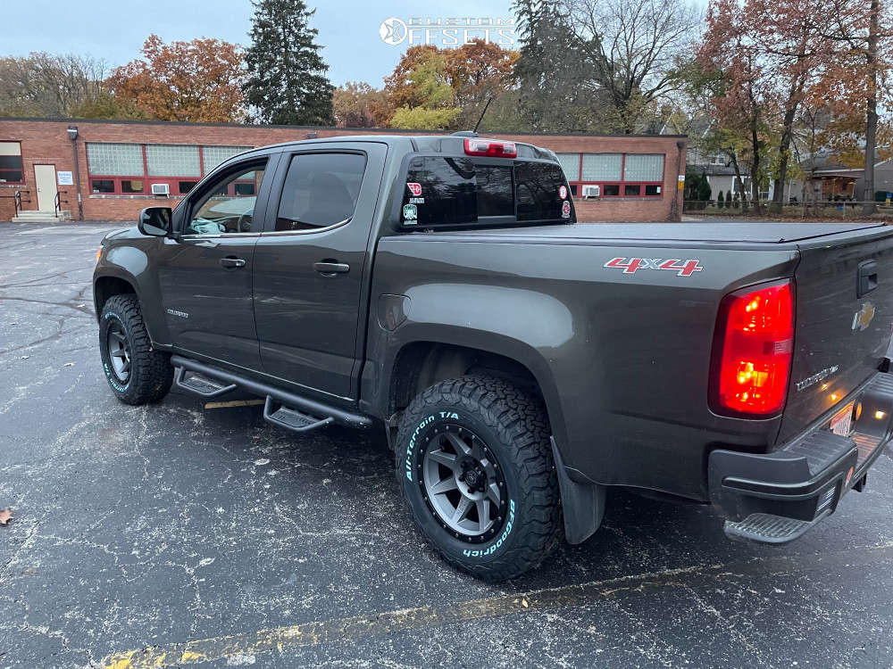 2018 Chevrolet Colorado with 17x8.5 0 Icon Rebound and 265/70R17 ...