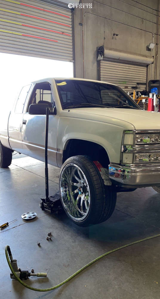 1997 Chevrolet K1500 with 24x12 -44 Hardcore Offroad Hc15 and 305/35R24 ...