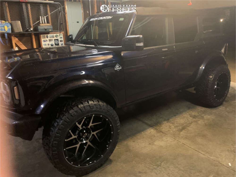 2021 Ford Bronco with 22x12 -57 Vision Sliver and 35/12.5R22 Nitto ...