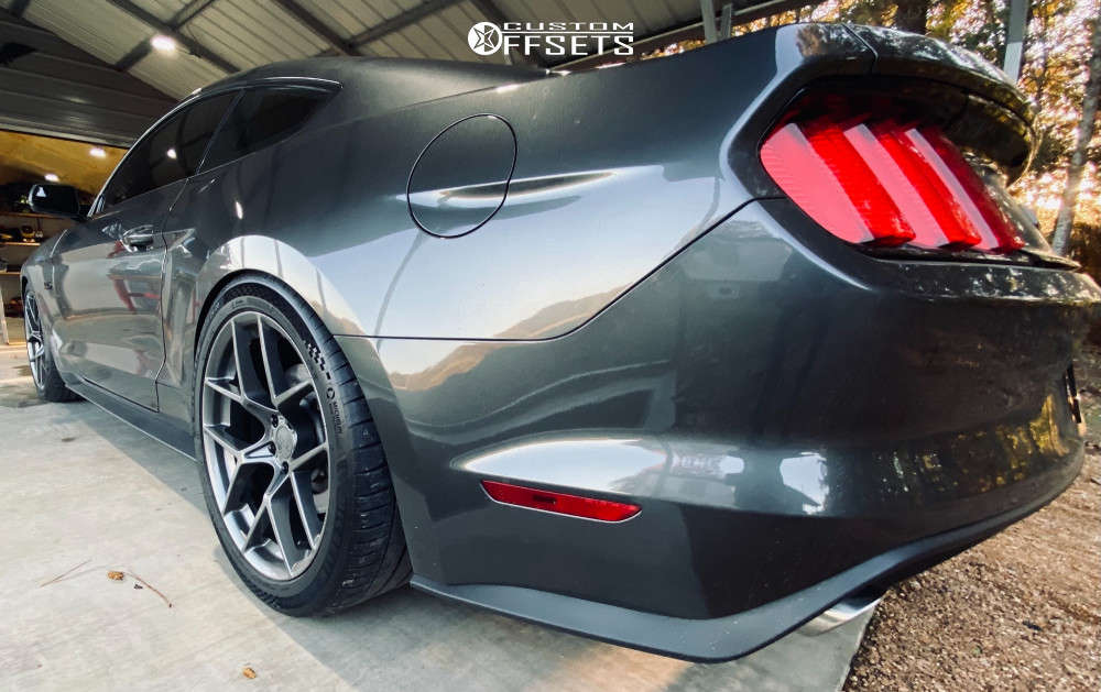 2017 Ford Mustang with 20x9.5 35 American Racing Crossfire and 285 ...