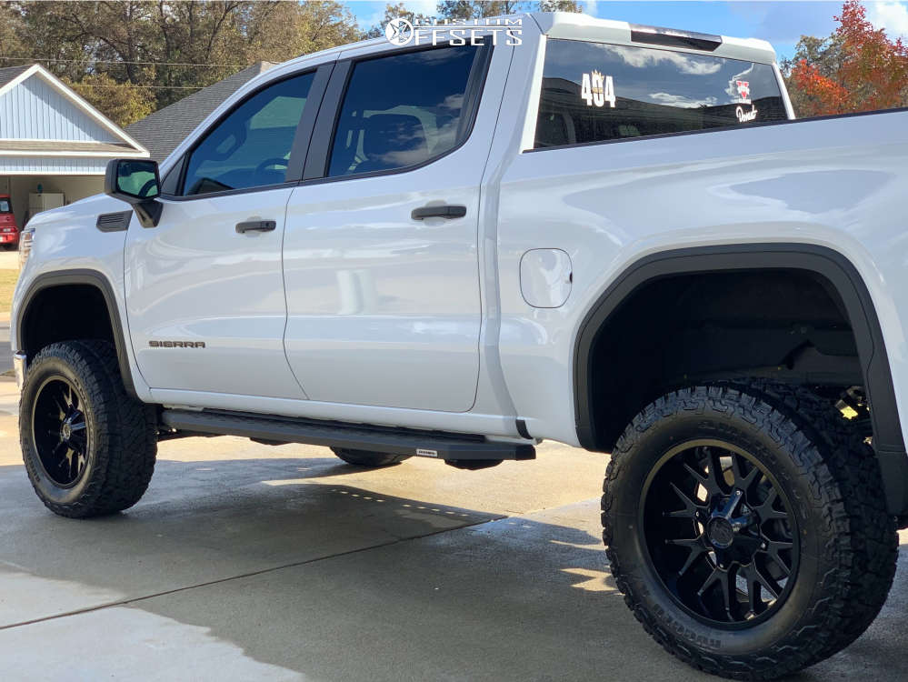 2021 GMC Sierra 1500 with 20x10 -19 Hardrock Affliction and 35/12.5R20 ...