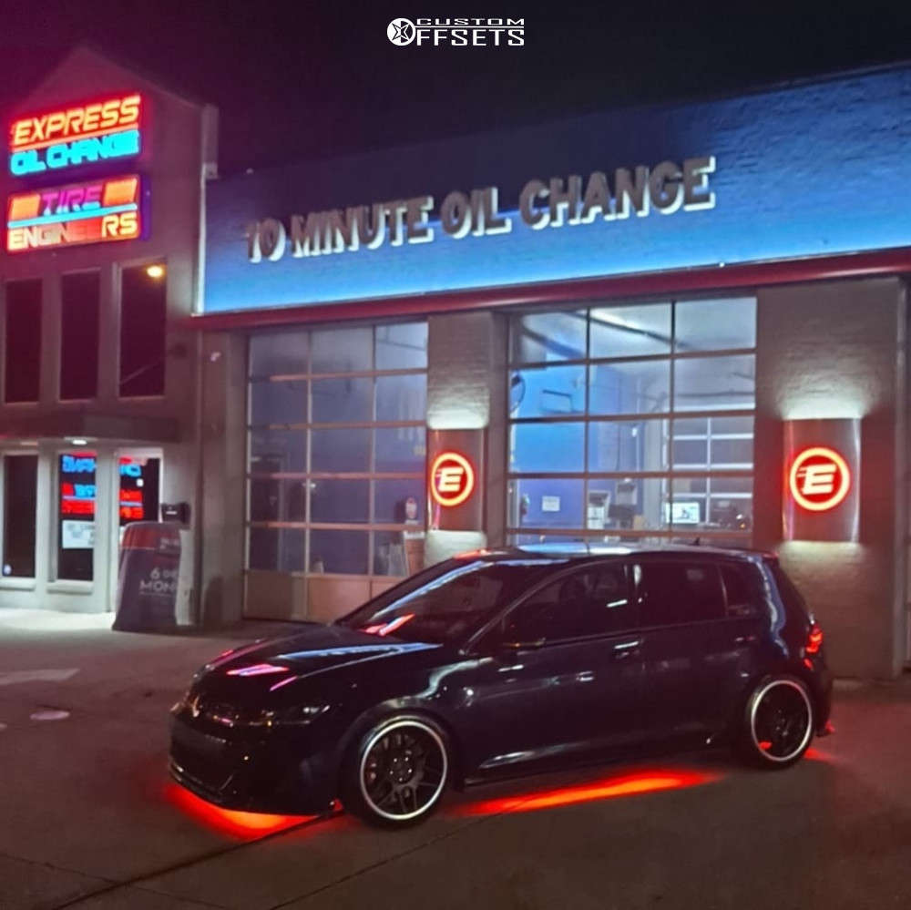 2018 Volkswagen GTI with 18x8.5 42 3SDM 0.09 and 235/40R18 Firestone ...