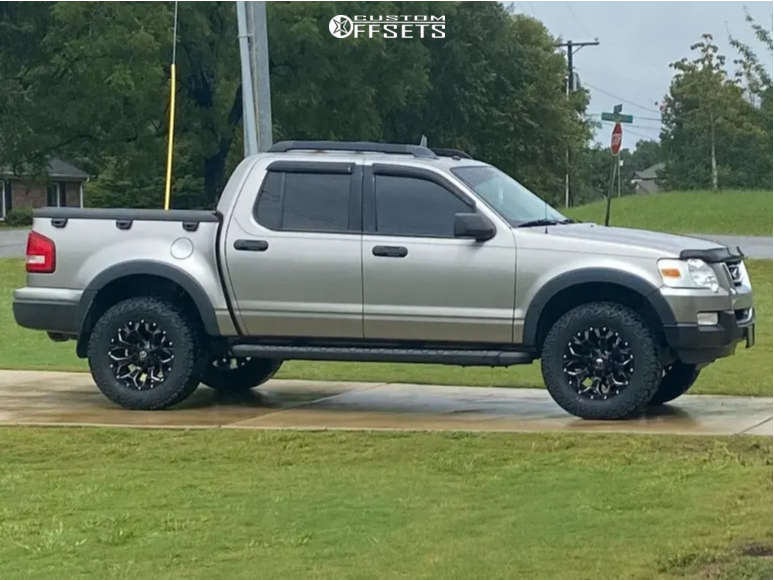 2008 Ford Explorer Sport Trac with 18x9 12 Fuel Assault D576 and 33/12 ...