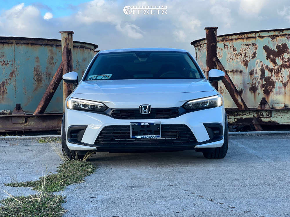 2021 Honda Civic with 18x9.5 18 Japan Racing Jr32 and 225/40R18 ...