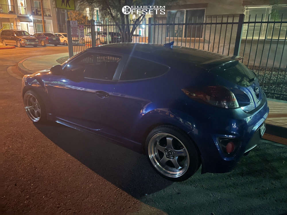 2016 Hyundai Veloster with 18x8.5 30 MST Mt07 and 205/45R18 Falken All ...