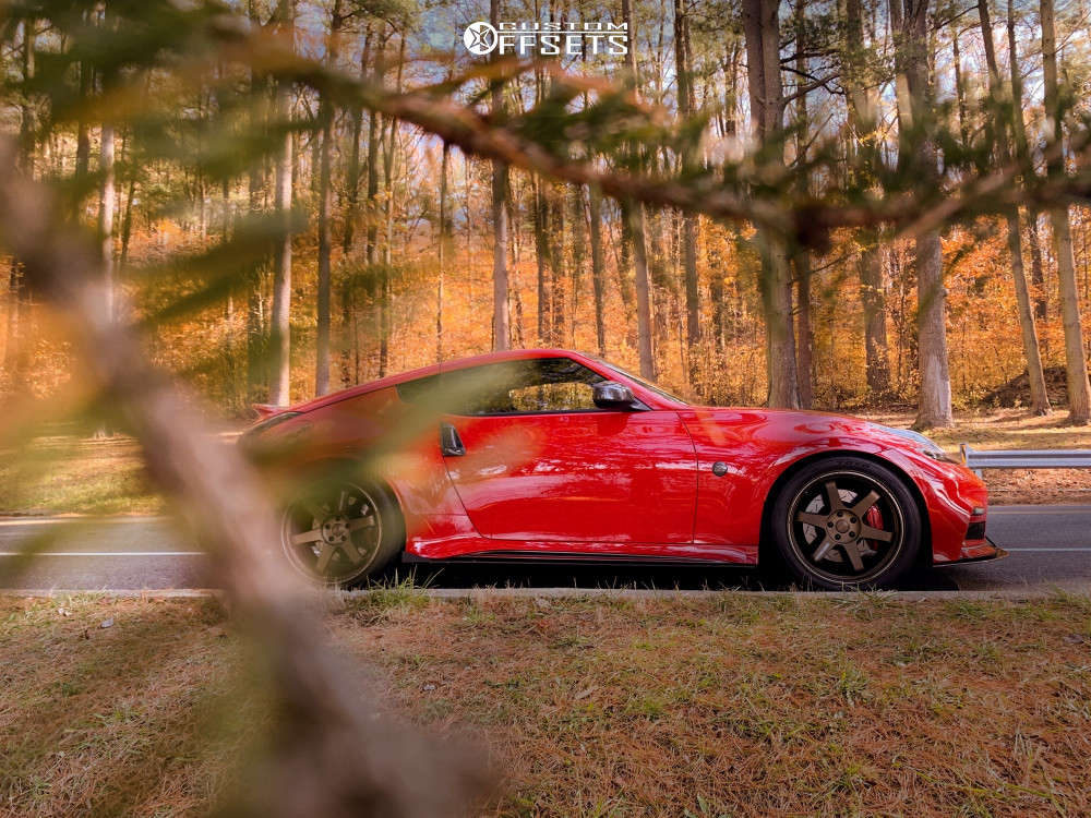 2016 Nissan 370Z with 20x10 20 Volk Te37 Ultra and 285/40R20 Toyo Tires ...