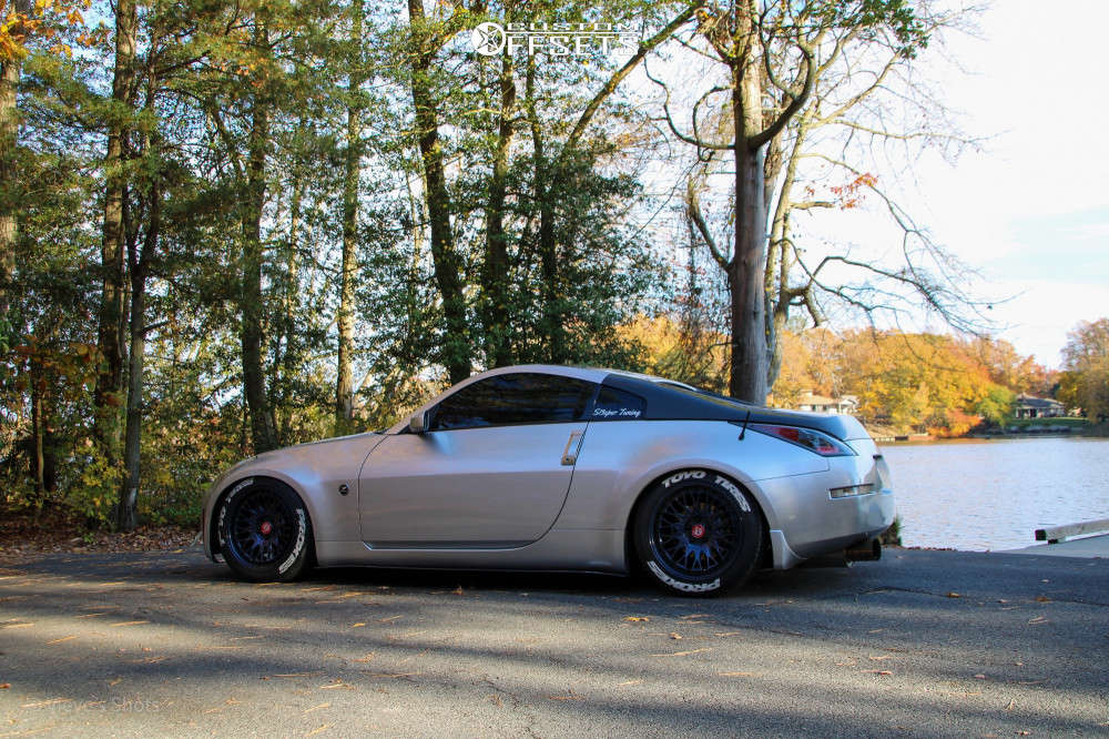 2004 Nissan 350Z Wheel Offset Tucked Coilovers | 1964623 | Custom Offsets