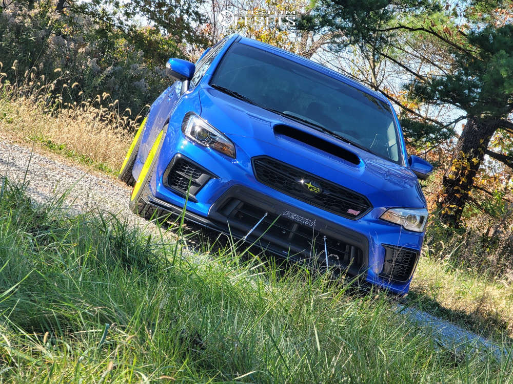 2021 Subaru WRX STI with 17x10.5 35 ADV.1 Av06 and 245/40R17 Centennial ...