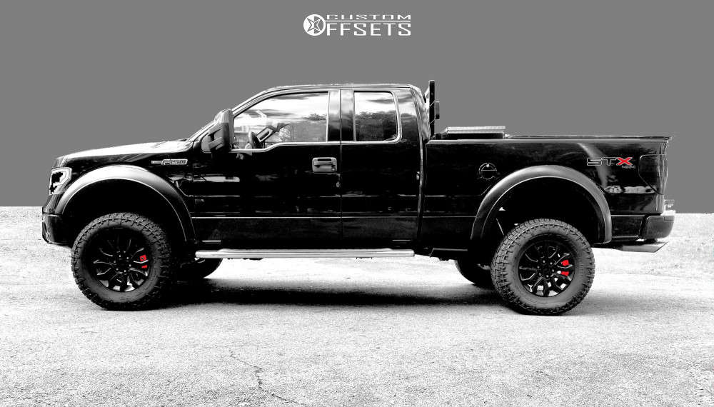 2013 Ford F-150 with 18x9 34 American Muscle Raptor G2 and 35/12.5R18 ...