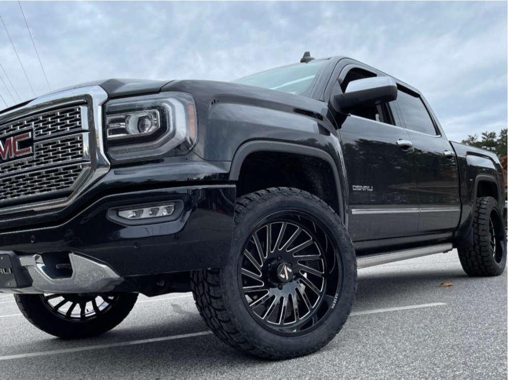 2017 GMC Sierra 1500 with 22x10 -25 ARKON OFF-ROAD Caesar and 33/12 ...