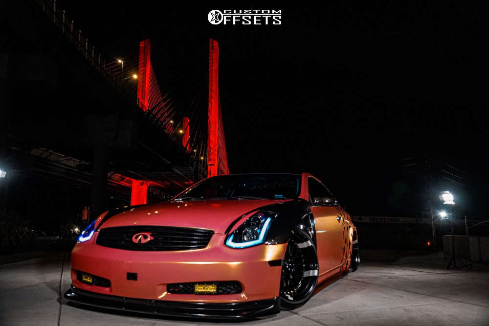 2004 INFINITI G35 with 19x11 15 Aodhan Ah02 and 235/45R19 Atlas Land ...