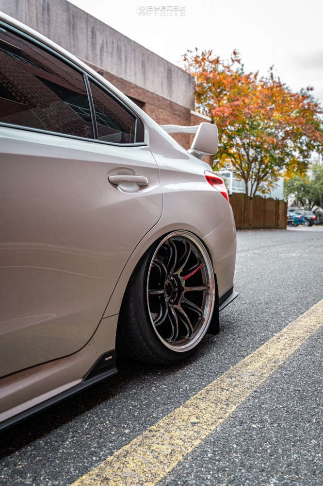 2020 Subaru WRX STI with 19x10.5 23 Work Emotion Zr10 and 245/35R19 ...