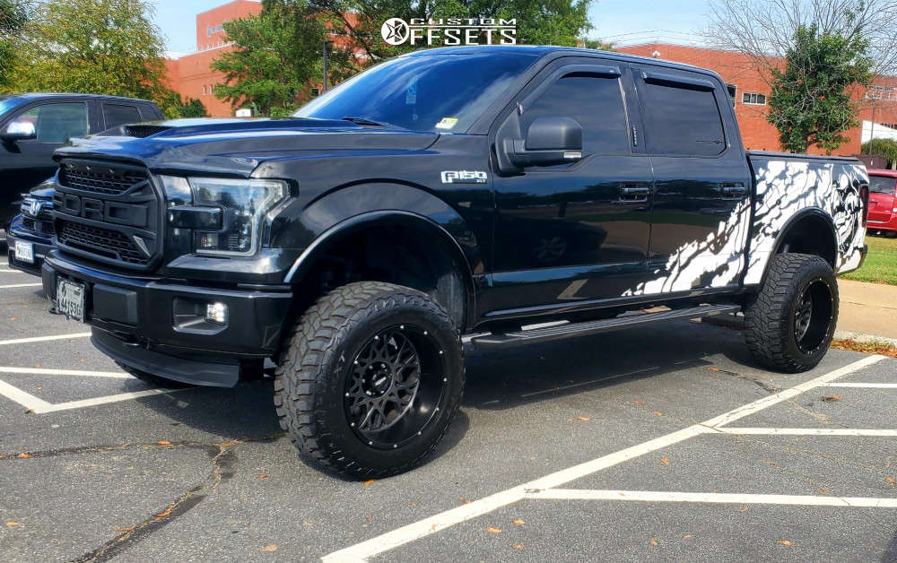 2015 Ford F-150 with 20x12 -50 Vision Rocker and 35/12.5R20 Mastercraft ...