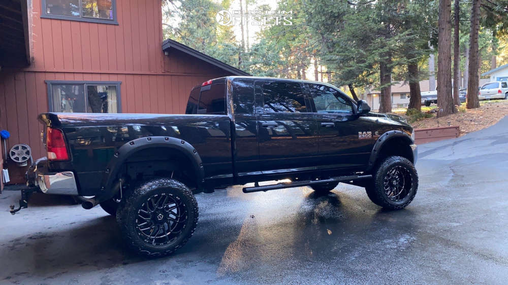 2016 Ram 2500 with 22x12 -44 TIS Forged 544bm and 375/12.5R22 Venom ...