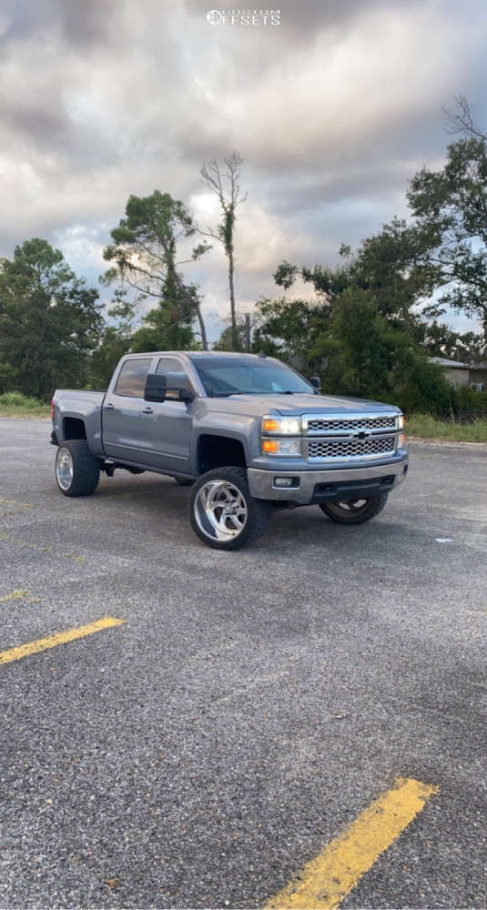 2015 Chevrolet Silverado 1500 with 22x14 -76 American Force Blade SS and 33/14.5R22 Fury Offroad ...
