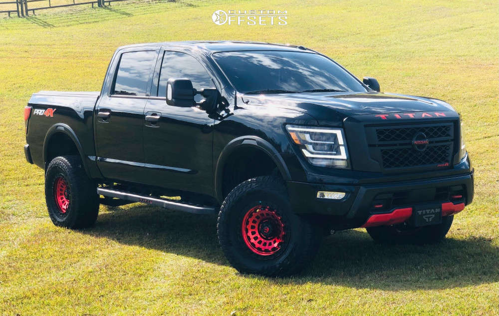 2021 Nissan Titan with 18x9 12 Fuel Zephyr and 35/12.5R18 Falken ...