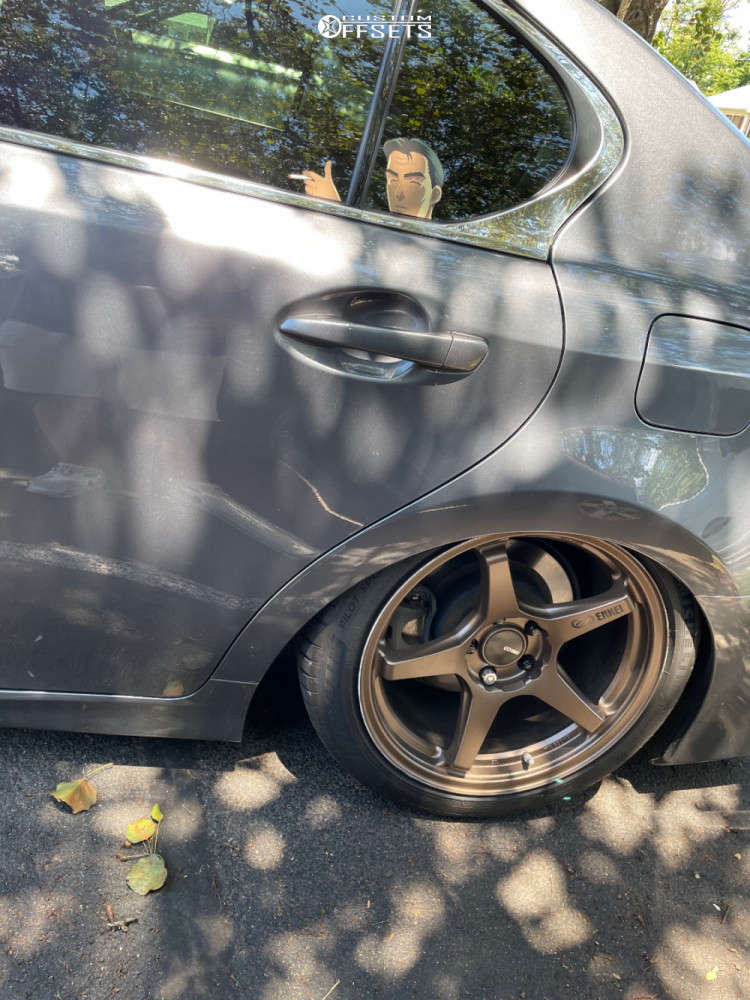 2016 Lexus GS350 with 18x9.5 38 Enkei Ts-5 and 255/40R18 Michelin Pilot ...