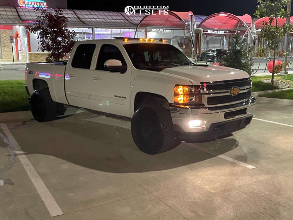 2013 Chevrolet Silverado 2500 HD with 22x12 -51 Cali Offroad Rawkon and ...