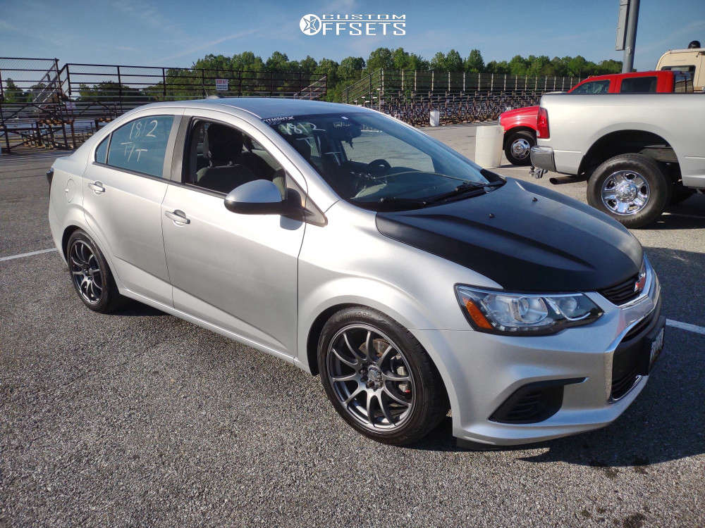 2017 Chevrolet Sonic Wheel Offset Nearly Flush Lowering Springs ...