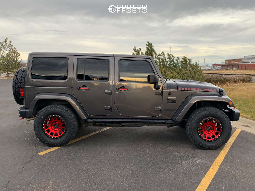 2017 Jeep Wrangler with 17x8.5 0 Method Mr305 and 285/70R17 Falken ...