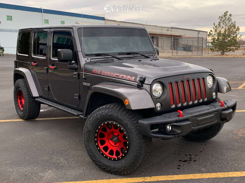 2017 Jeep Wrangler with 17x8.5 0 Method Mr305 and 285/70R17 Falken ...