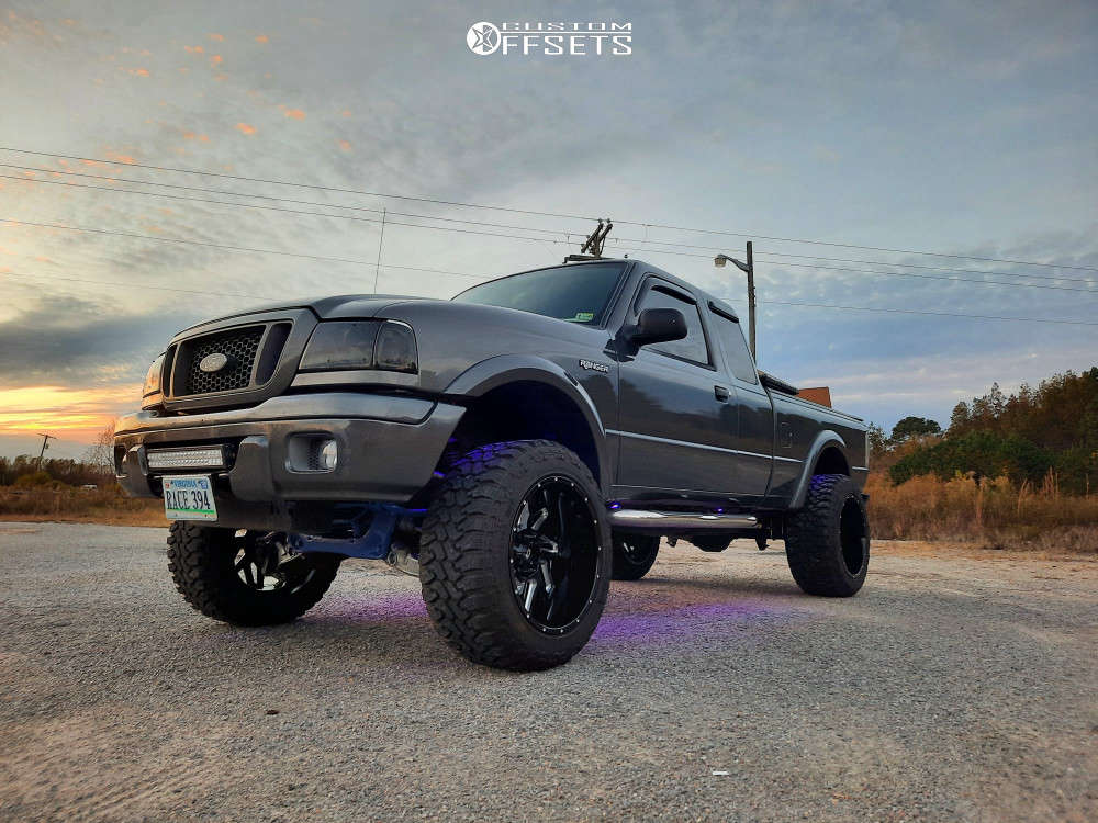 2004 Ford Ranger with 20x12 -51 Vision Spyder and 33/12.5R20 Centennial ...