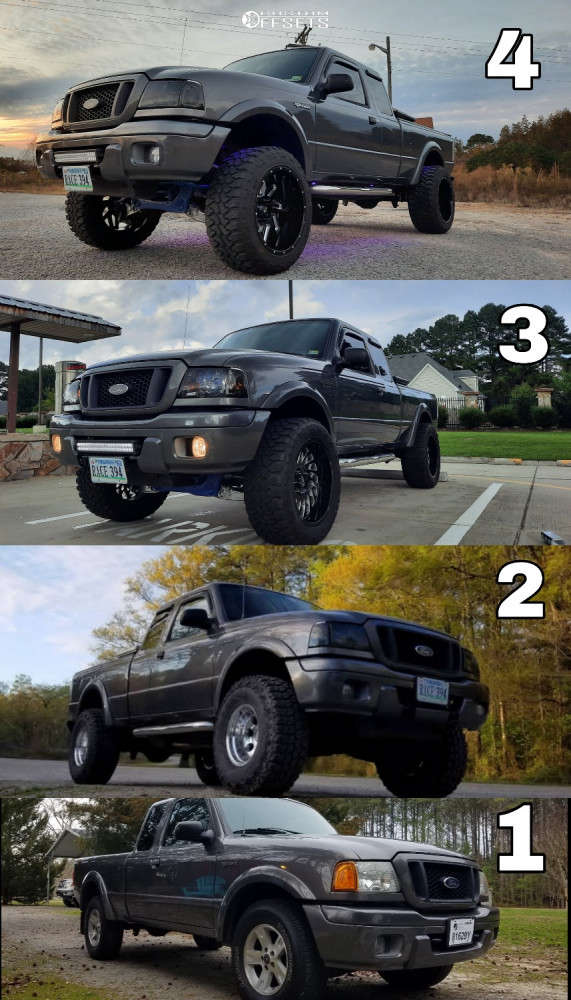 2004 Ford Ranger with 20x12 -51 Vision Spyder and 33/12.5R20 Centennial ...