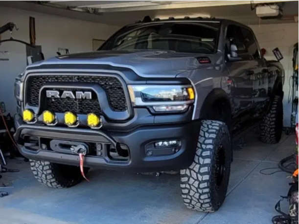 2020 Ram 2500 with 17x9 1 Fuel Zephyr and 37/12.5R17 Cooper Discoverer ...