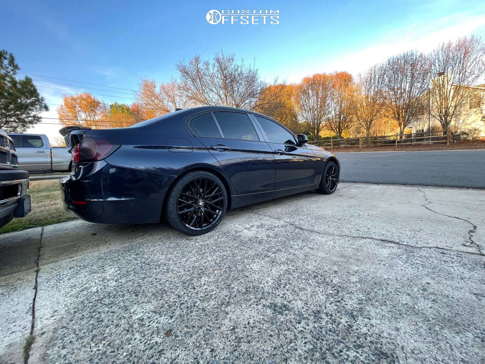 2013 BMW 328i XDrive with 19x8.5 35 Touren Tr91 and 215/45R19 Michelin ...