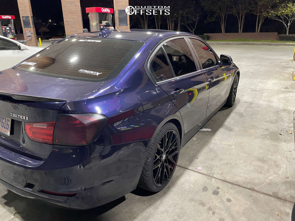 2013 BMW 328i XDrive with 19x8.5 35 Touren Tr91 and 215/45R19 Michelin ...