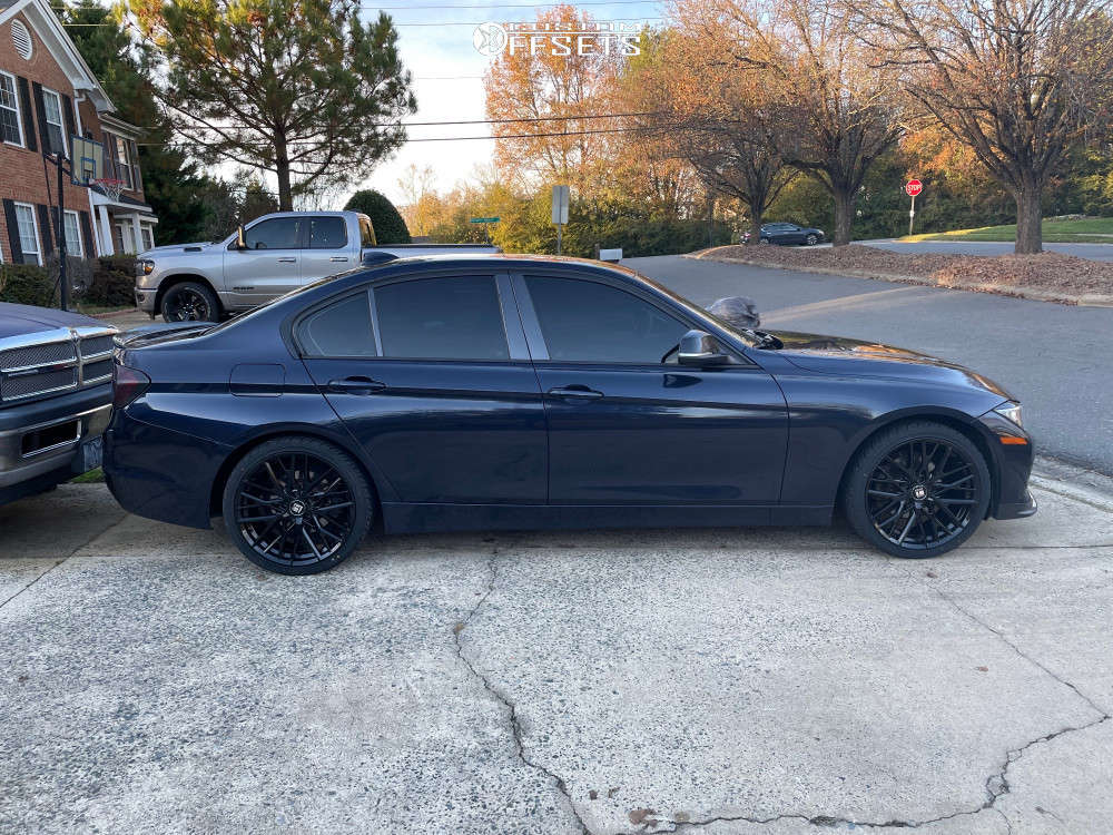 2013 BMW 328i XDrive with 19x8.5 35 Touren Tr91 and 215/45R19 Michelin ...