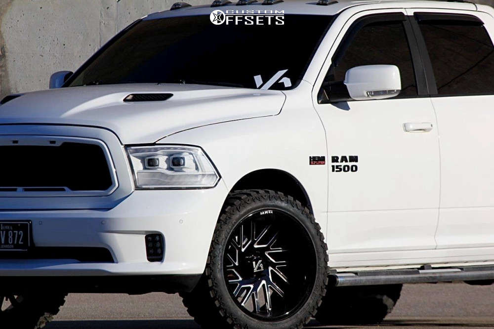 2015 Ram 1500 with 22x12 -51 ARKON OFF-ROAD Mandela and 33/13.5R22 ...