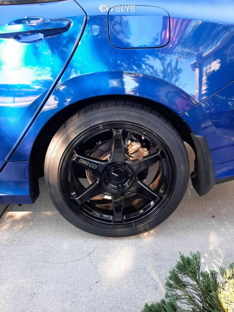 2020 Honda Civic with 17x9 38 Enkei T6r and 255/40R17 Nitto Nt05 and ...