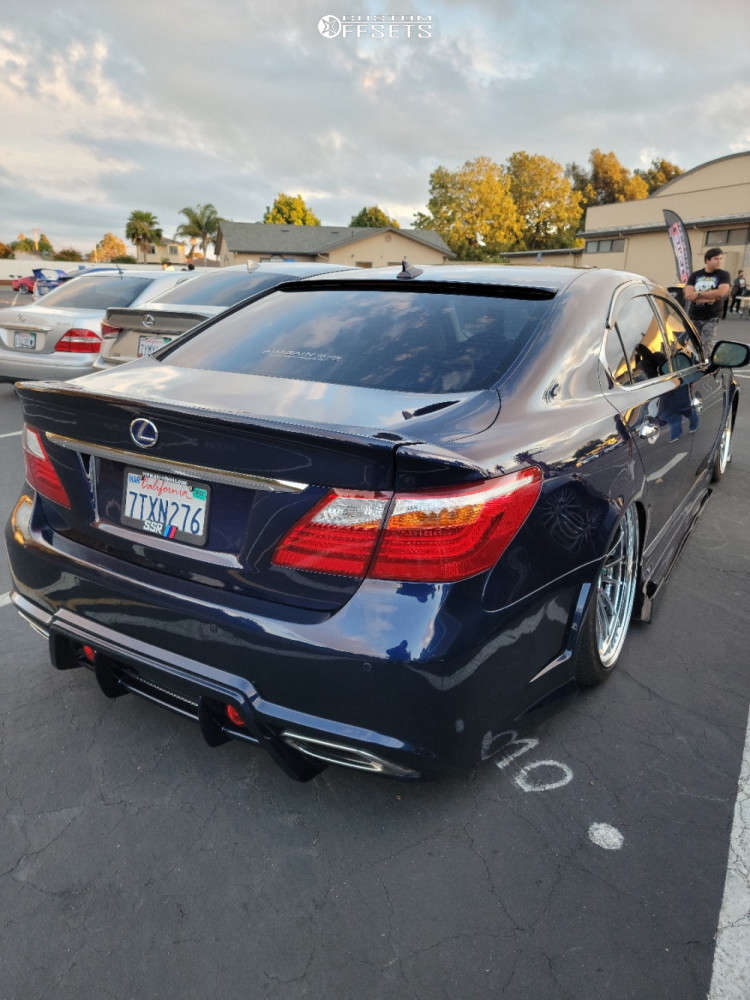 2010 Lexus LS460 with 21x9.5 27 SSR Executor Cv04s and 245/35R21 Falken ...