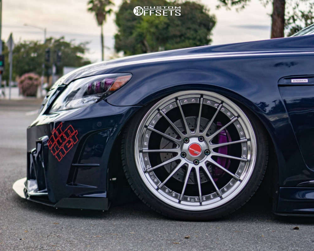 2010 Lexus LS460 with 21x9.5 27 SSR Executor Cv04s and 245/35R21 Falken ...