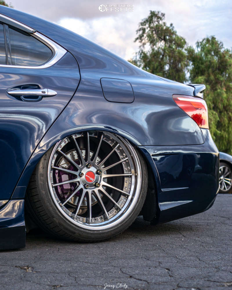 2010 Lexus LS460 with 21x9.5 27 SSR Executor Cv04s and 245/35R21 Falken ...