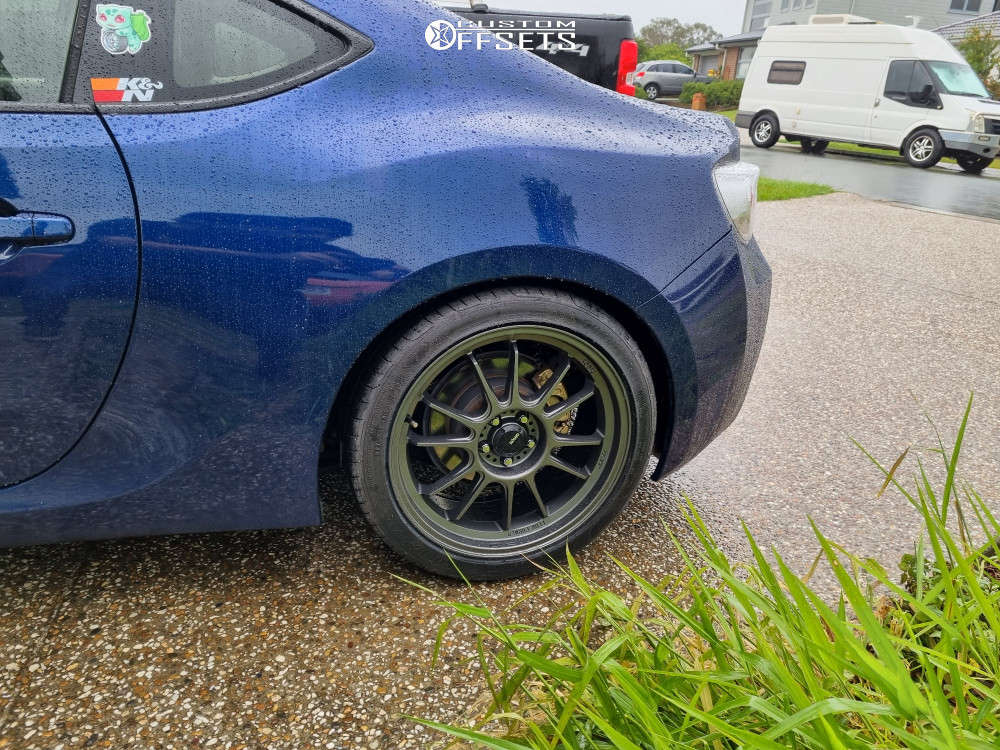 2014 Toyota Gt 86 with 18x8.5 38 Konig Hypergram and 235/40R18 Goodyear ...