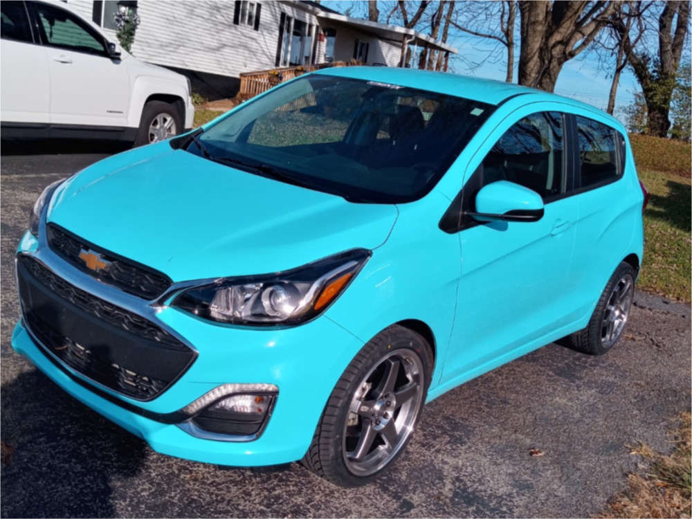 2021 Chevrolet Spark with 17x7 38 Enkei Ev5 and 205/40R17 Achilles Atr ...